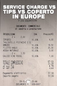Service Charges VS Tips VS Coperto In Europe: What's The Difference?
